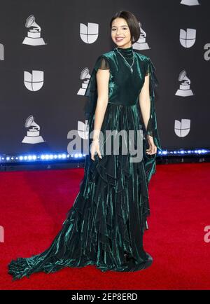 Angela Aguilar arrives at the 20th Latin Grammy Awards on Thursday, Nov ...