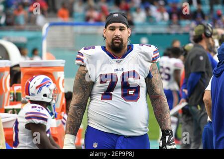 November 17, 2019: Jon Feliciano #76 of Buffalo in action during the ...