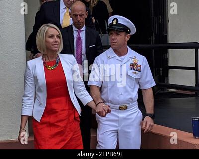 Navy Special Operations Chief Edward Gallagher leaves a military ...