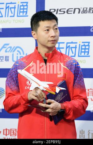 German table tennis player Timo Boll and his wife Rodelia pose prior to ...