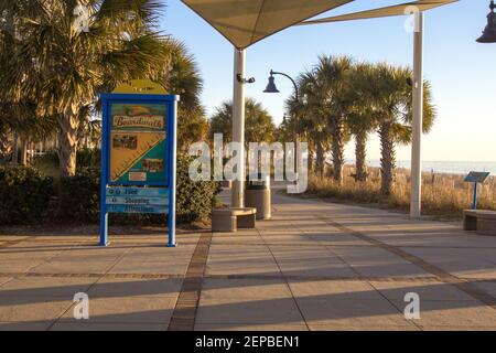 Myrtle Beach Boardwalk Sign, South Carolina, USA Stock Photo - Alamy