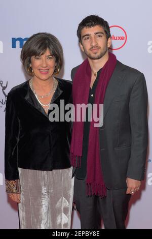 Christiane Amanpour and Darius John Rubin attend 47th International Emmy Awards at Hilton hotel ...