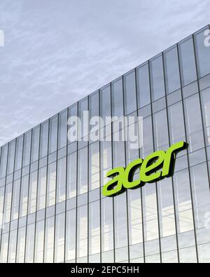 New Taipei City, Taiwan. February 16, 2021. Editorial Use Only, 3D CGI ...