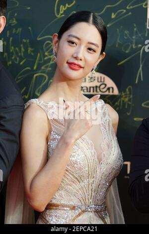 Swiss-born British actress and model Clara Lee attends the fashion ...