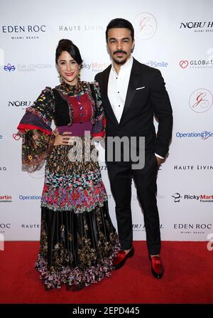 MIAMI BEACH, FL - DECEMBER 5: Lesley Ann Machado and Shalim Ortiz are ...