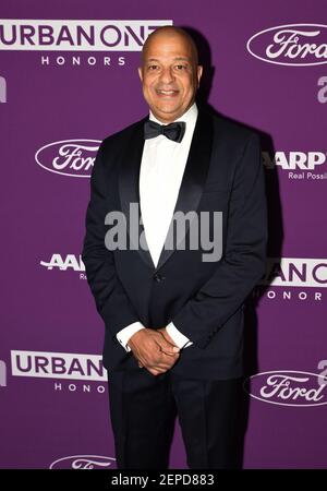 Alfred Liggins III CEO Urban One & His Wife at the 2019 Urban One ...