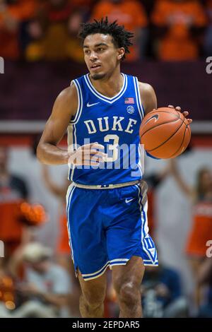 Duke Blue Devils guard Tre Jones (3) during the ACC College Basketball ...