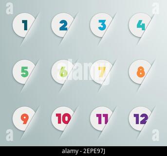 Infographic 3D Numbered Step Bubbles 3 Stock Vector Image & Art - Alamy