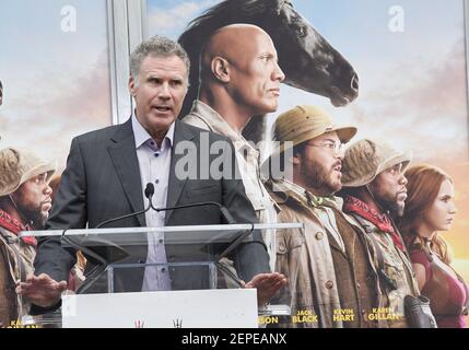 Will Ferrell at the Kevin Hart Hands & Footprints Ceremony held at the ...