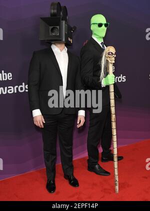 Buttered Side Down arrives at The 9th Annual Streamy Awards held at the ...