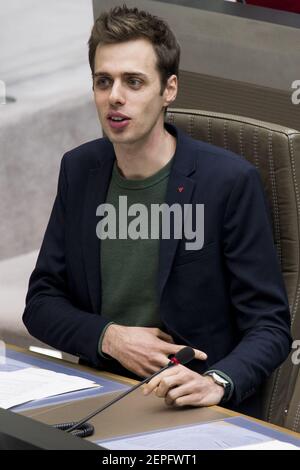 PVDA's Jos D'Haese pictured during the oath taking ceremony at the ...