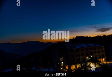 Patnitop a city of Jammu and its park covered with white snow, Winter ...