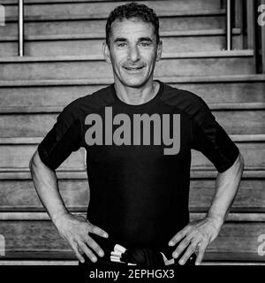 AMSTERDAM, portrait of Gerald Vanenburg, former Ajax player, football ...