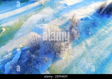 --File--Aerial view of Daxing'anling Forest enveloped by cloud sea in ...