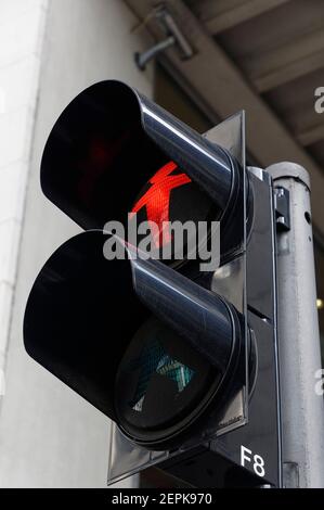 Ampelmann german traffic lights in Lübeck Stock Photo - Alamy