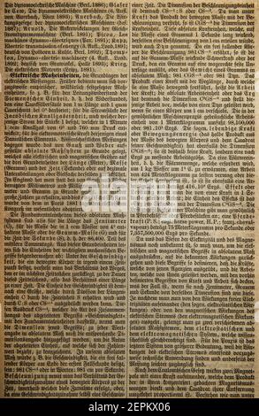 Old page of German newspaper, magazine adverts, 1890s 19th Century ...