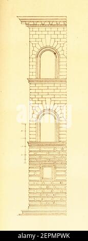 19th-century illustration depicting Palazzo Pandolfini in Florence ...
