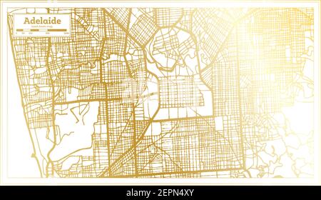 Urban vector city map of Adelaide, Australia Stock Vector Image & Art ...