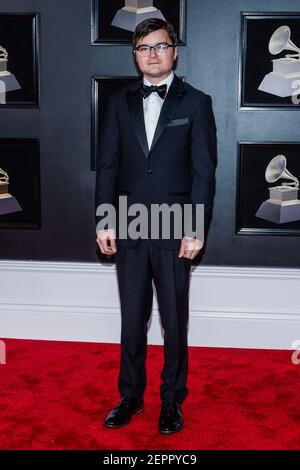 Tommy English arrives at the 60th annual Grammy Awards at Madison ...