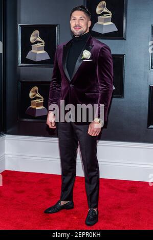 Brendan Schaub arrives at the 60th annual Grammy Awards at Madison ...
