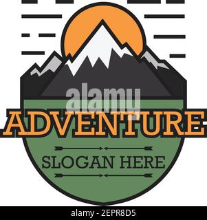 adventure logo with text space for your slogan tag line, vector ...