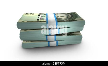 Money of Paraguay. Guarani bills. PYG banknotes. 5000 Spanish. Business ...