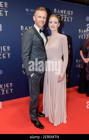 Barry Atsma and his partner Noortje Herlaar attends The Resistance ...