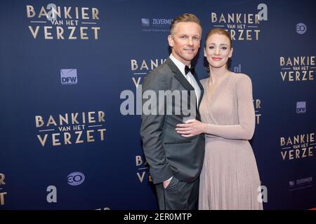 Barry Atsma and his partner Noortje Herlaar attends The Resistance ...