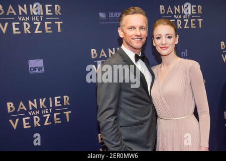 Barry Atsma and his partner Noortje Herlaar attends The Resistance ...