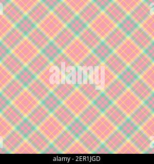 Check plaid seamless pattern. Vector background of textile ornament ...