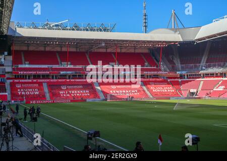 A general view of Philips Stadion during the PSV Championship ...