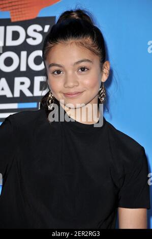 Siena Agudong walking on the red carpet during the 2018 Nickelodeon ...