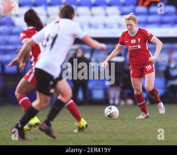 Liverpool, UK. 28th Feb, 2021. Lauren Pickett (#7 London Bees) during ...
