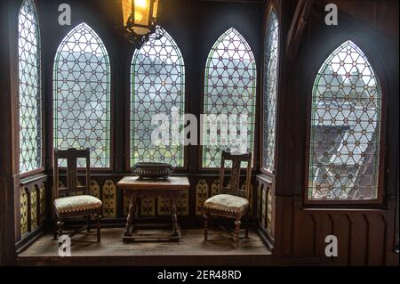 An interior of the Cochem Castle, Germany Stock Photo - Alamy