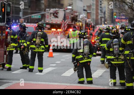 First responders work the scene of an explosion in Comstock Park, Mich ...