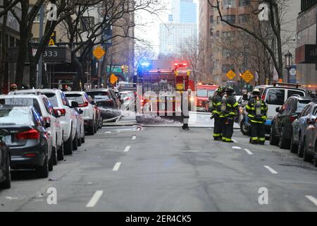 First responders work the scene of an explosion in Comstock Park, Mich ...