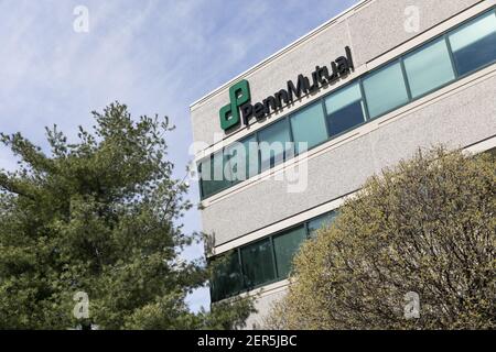 Penn Mutual Life insurance company logo seen displayed on a smart phone ...