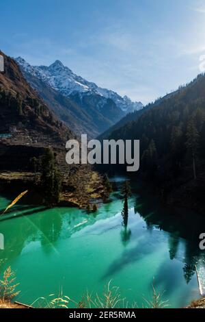 Parvati dam reservior in Barshaini Stock Photo - Alamy