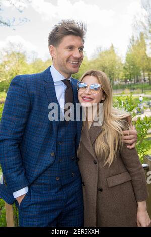 Victoria Koblenko and Evgeniy Levchenko during the launch of the new ...
