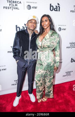 Kid Ink and Asiah Collins attend Unbanned: The Legend of AJ1 Movie ...