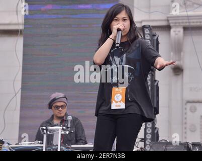 Rapper Ruby Ibarra at Identity LA 2018 held at the Los Angeles City ...