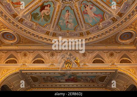 Lviv, Ukraine - February 28, 2021: Lviv opera house interior Stock ...