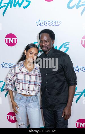 Cast members of Claws, L-R: Harold Perrineau, Dean Norris, Judy Reyes ...