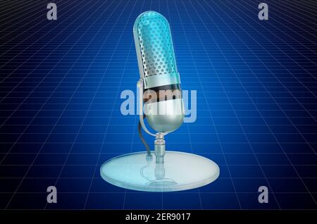 Visualization 3d cad model of retro phonograph, vintage gramophone ...