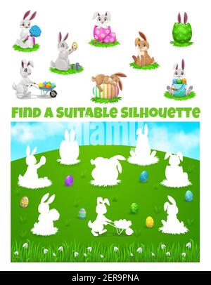 Easter egg hunt board game for children with traditional symbols ...