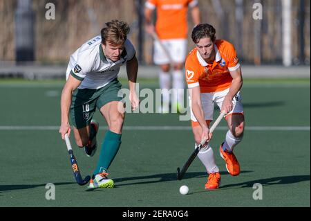 ROTTERDAM - Thijs van Dam of Rotterdam in action against Lee Morton of ...