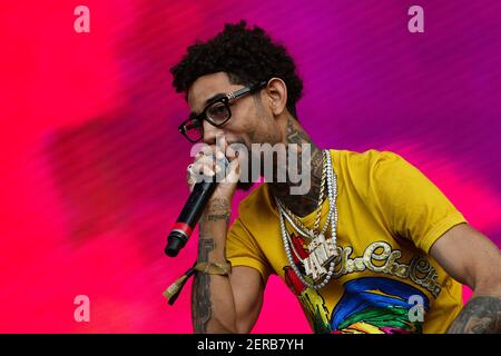 PnB Rock (Rakim Hasheem Allen) takes the Backyard stage on day 3 of the ...