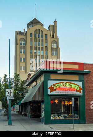 The historic downtown of Baker City, Oregon Stock Photo - Alamy