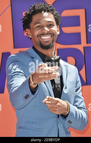 Vince Swann arrives at the BET Awards at the Microsoft Theater on ...