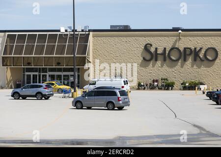 A logo sign outside of a Shopko retail store in Kenosha, Wisconsin, on ...